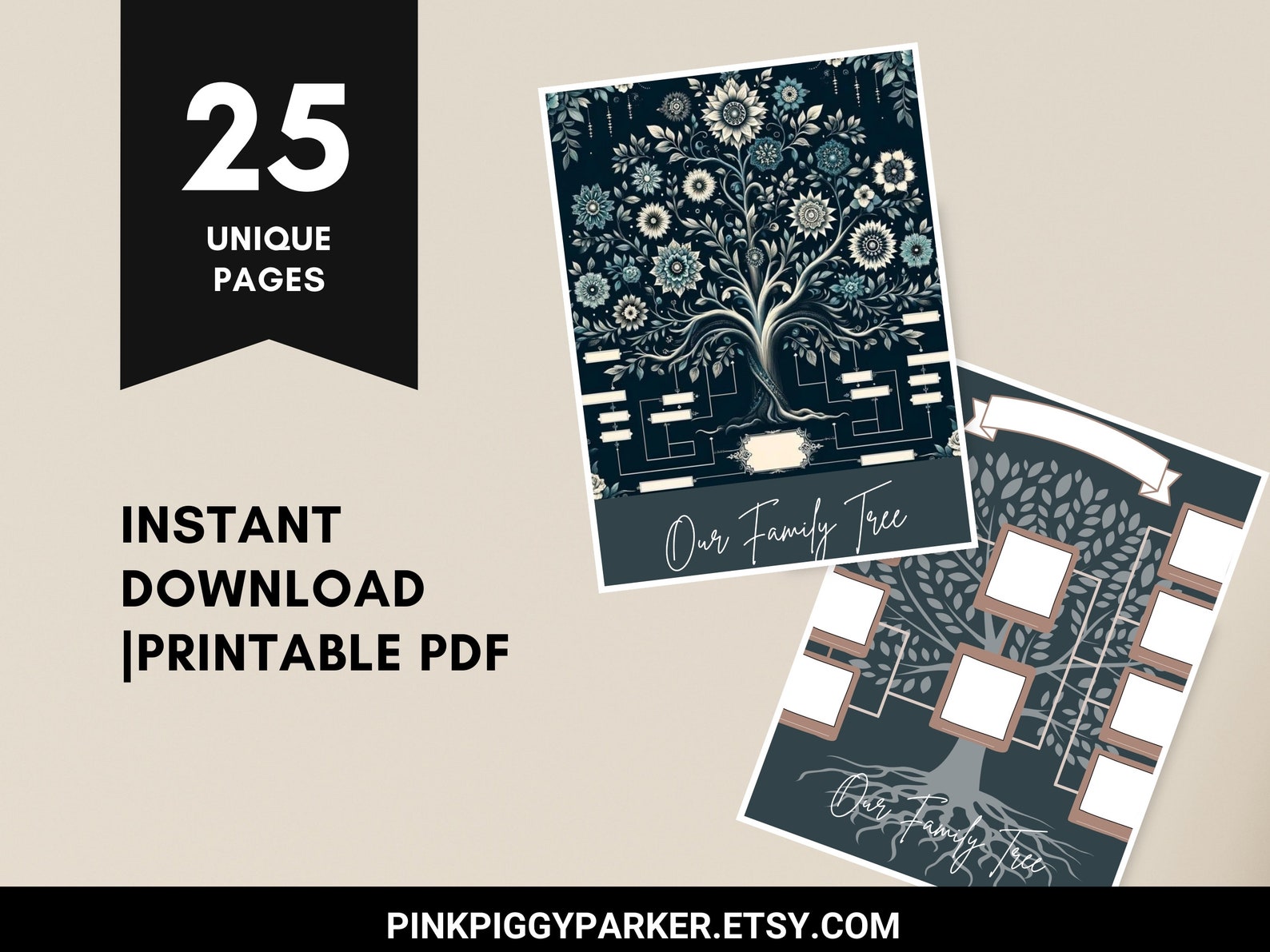 Family Tree Keepsake, Family Tree Journal Genealogy Keepsake, Family ...