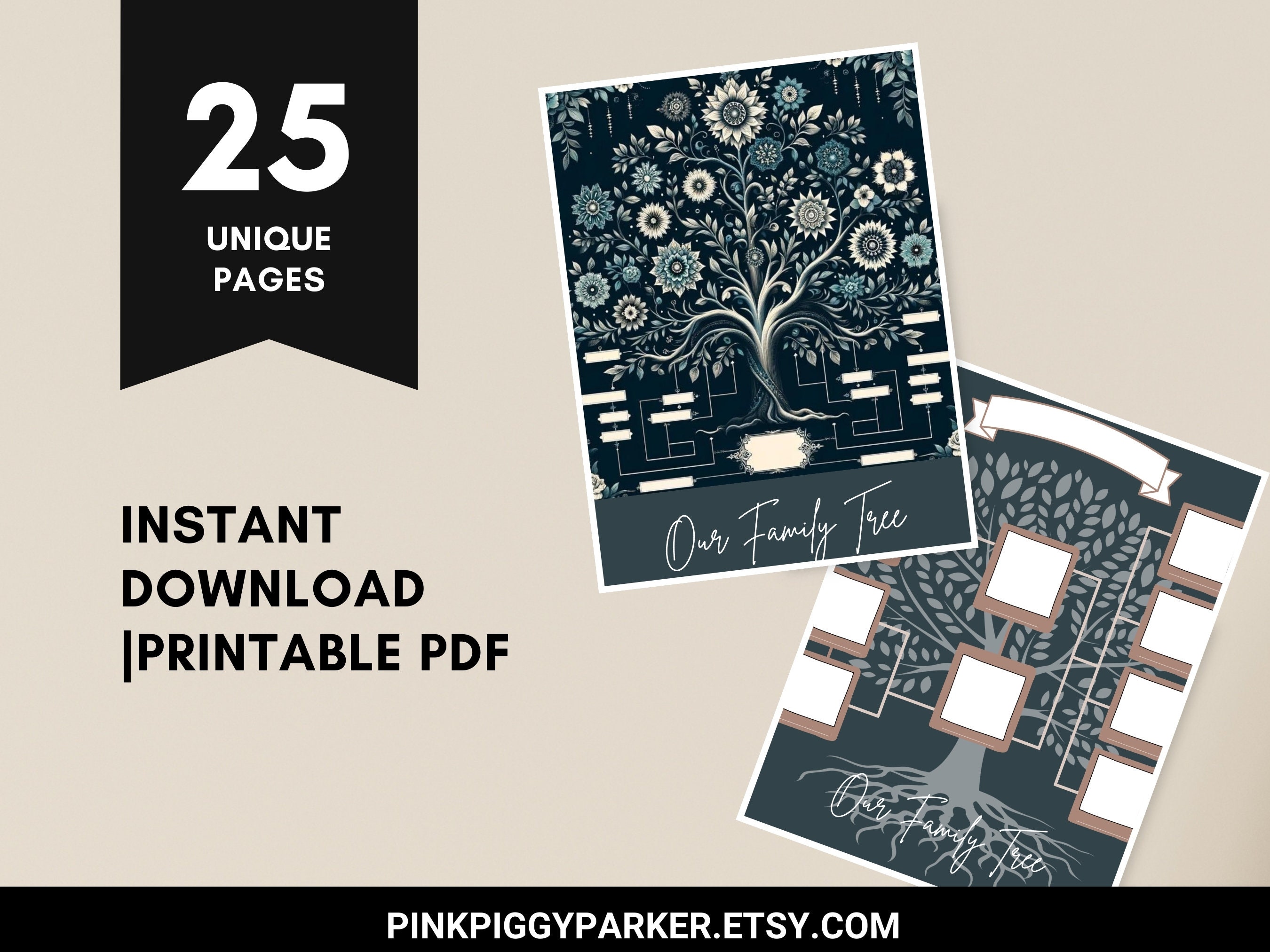 Family Tree Keepsake, Family Tree Journal Genealogy Keepsake, Family ...