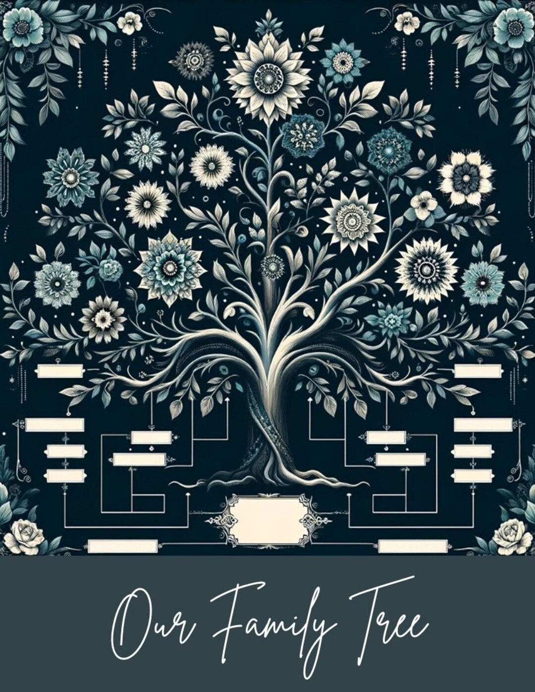 Family Tree Keepsake, Family Tree Journal Genealogy Keepsake - Etsy