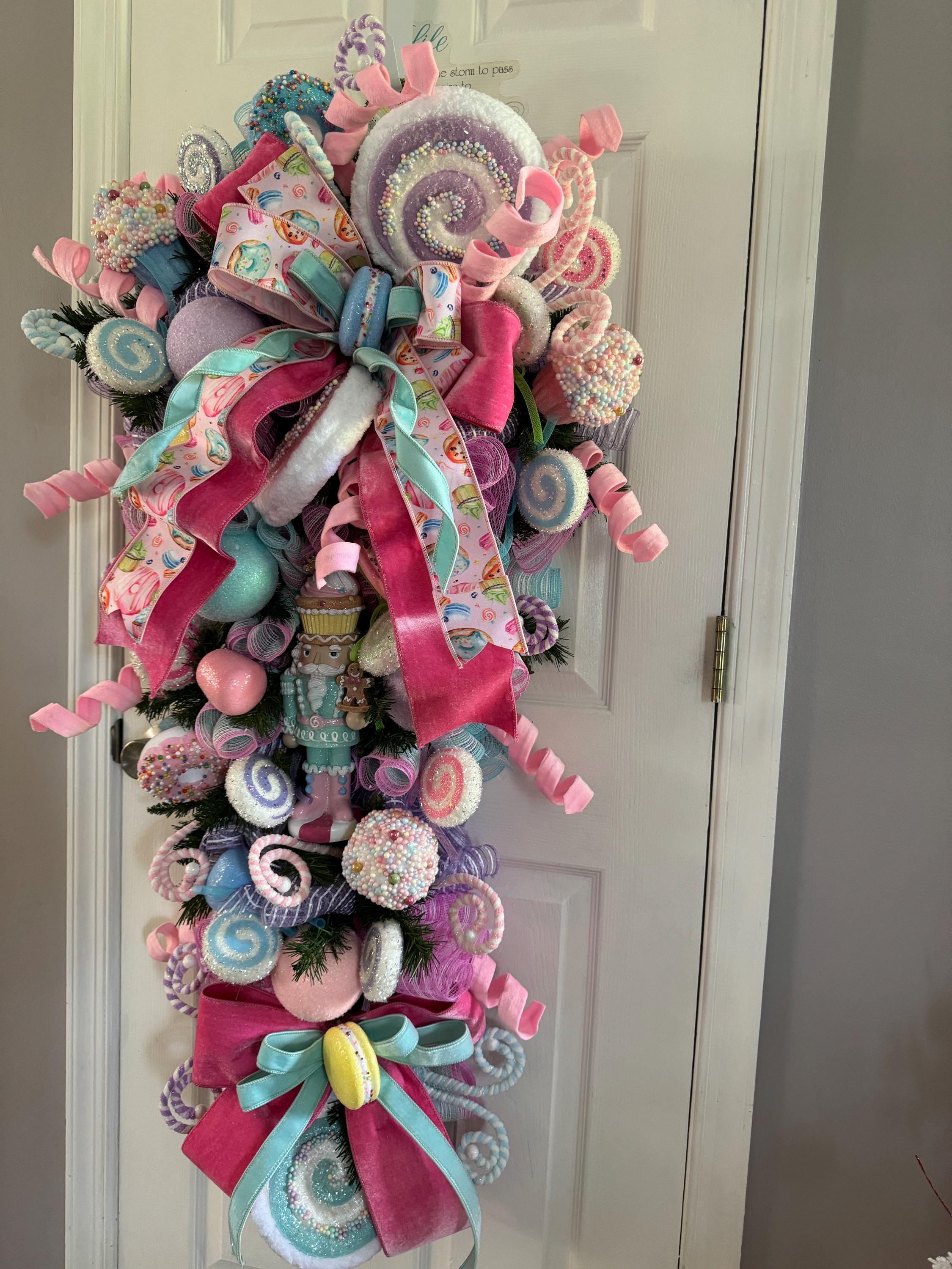 Christmas Sweet Treats Candy Land Candyland Nutcracker Teardrop Swag ...