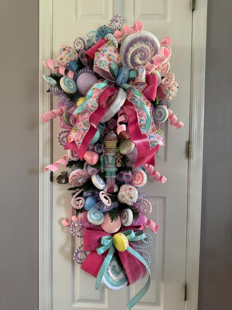 Christmas Sweet Treats Candy Land Candyland Nutcracker Teardrop Swag ...