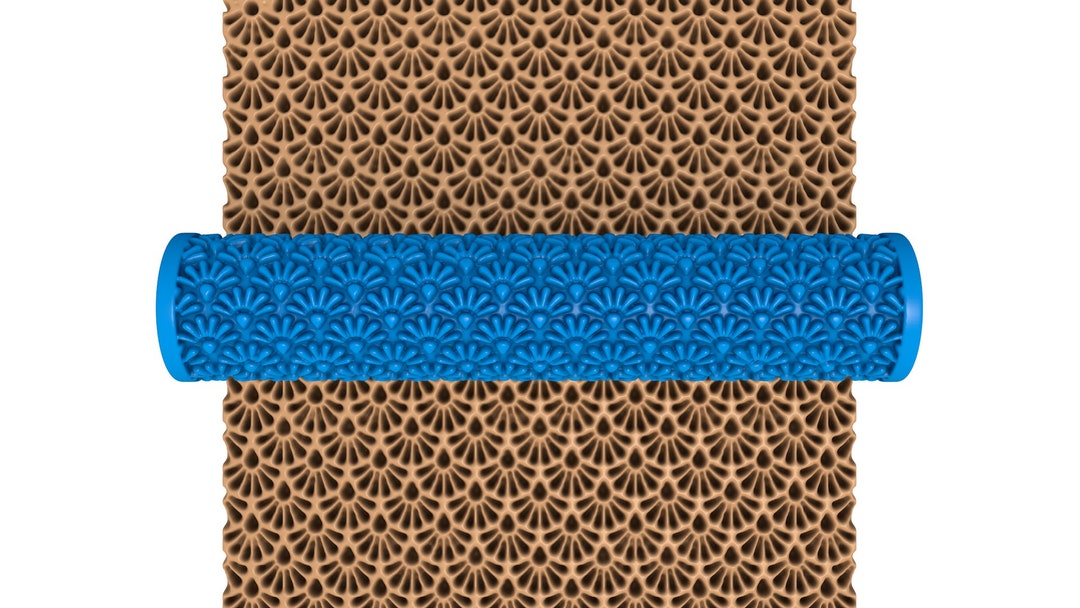 Oriental Pattern Clay Roller Stl / Pottery Roller Stl / Leaf Clay ...