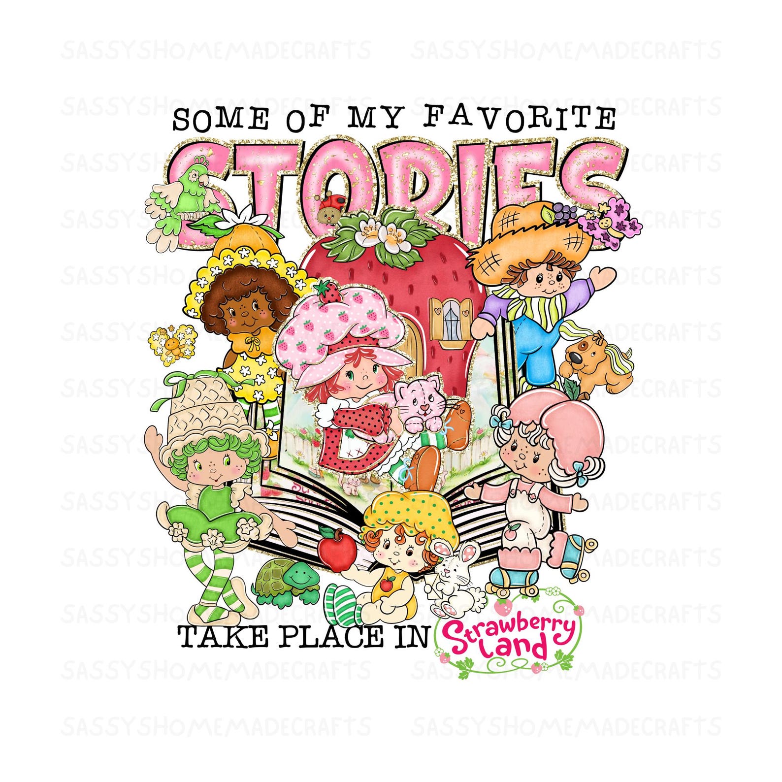 Strawberry Shortcake, 80's Babies, Ready Press Sublimation Transfer ...