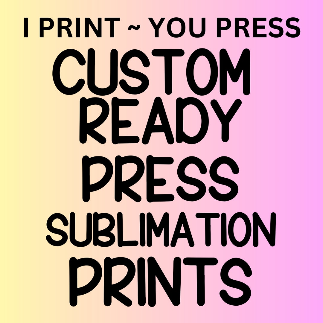 Custom Sublimation Prints, Sublimation Transfers, Ready Press ...