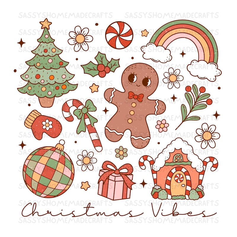Retro Christmas - Etsy
