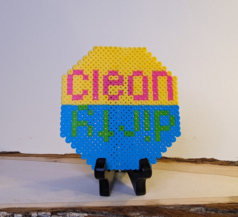 Clean/dirty Sign Fuse Bead Art - Etsy