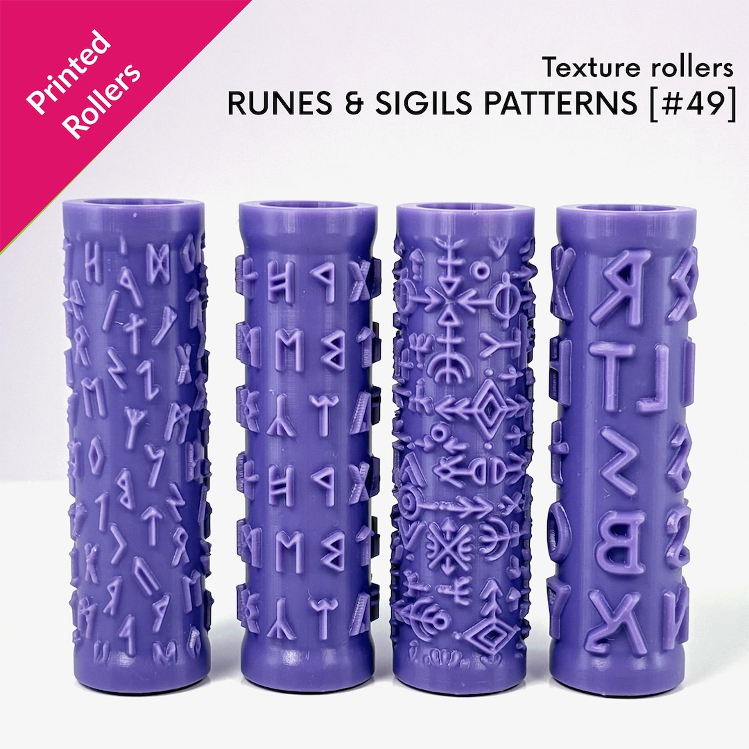 Runes and Sigils Texture Rollers, Glyphs, Mystical Symbols, Witchcraft ...