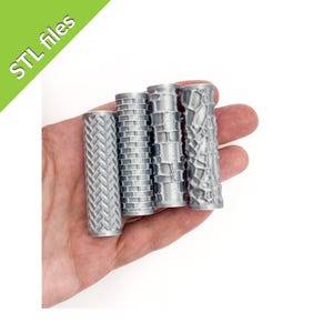 STL Texture Mini Rollers for Polymer Clay, Brick and Stone Textures ...
