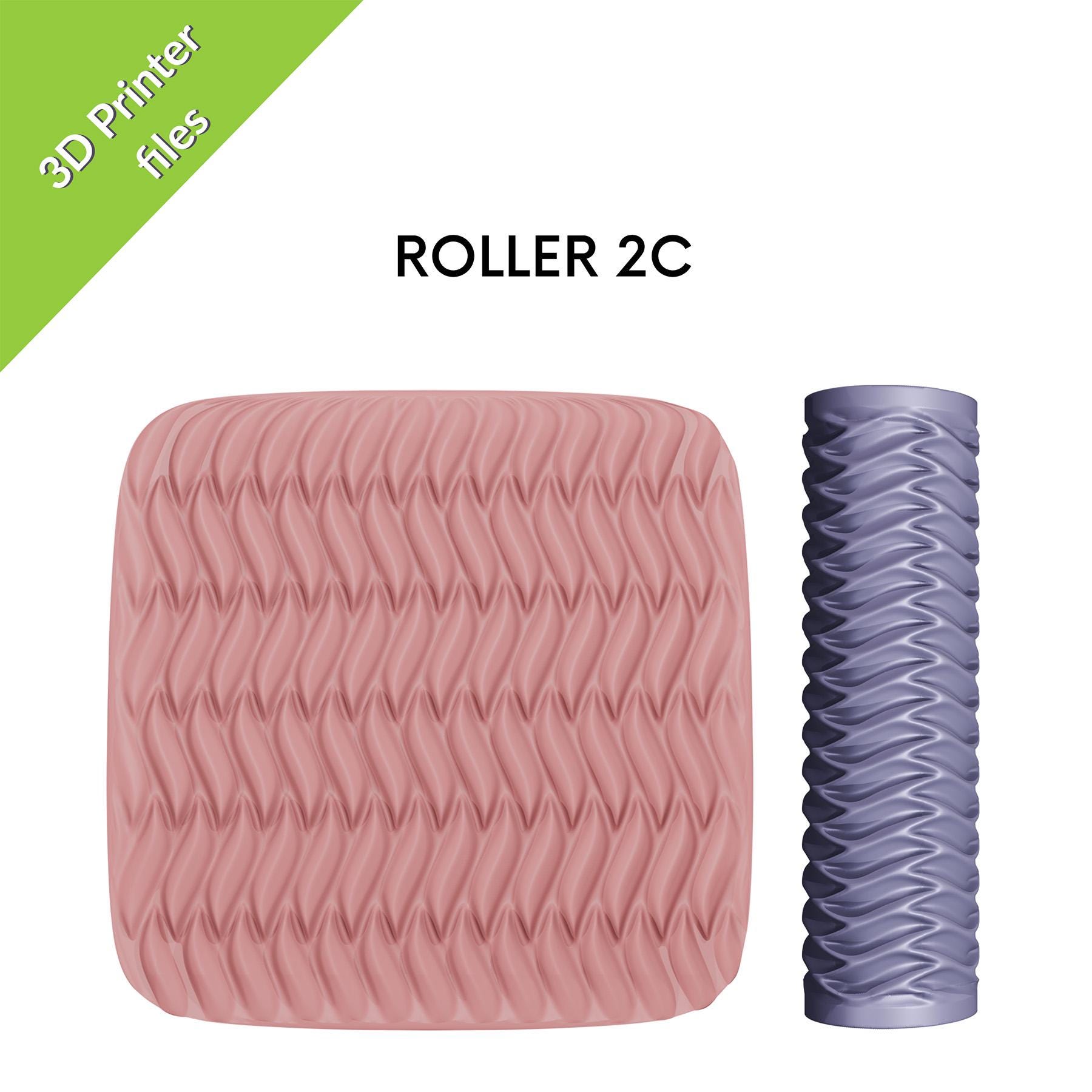 STL Texture Mini Rollers for Polymer Clay, Geometric and Honeycomb ...