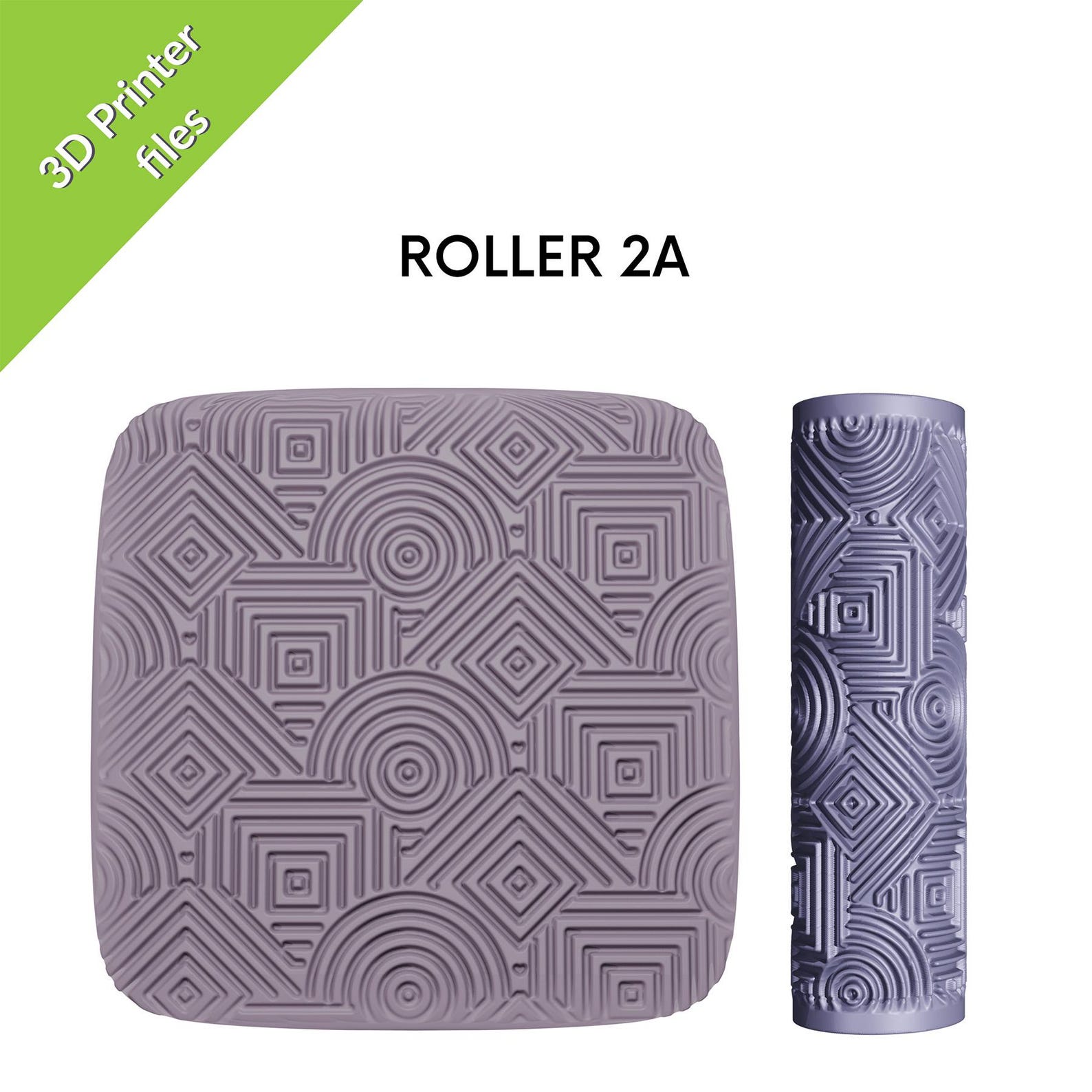 STL Texture Mini Rollers for Polymer Clay, Geometric and Honeycomb ...