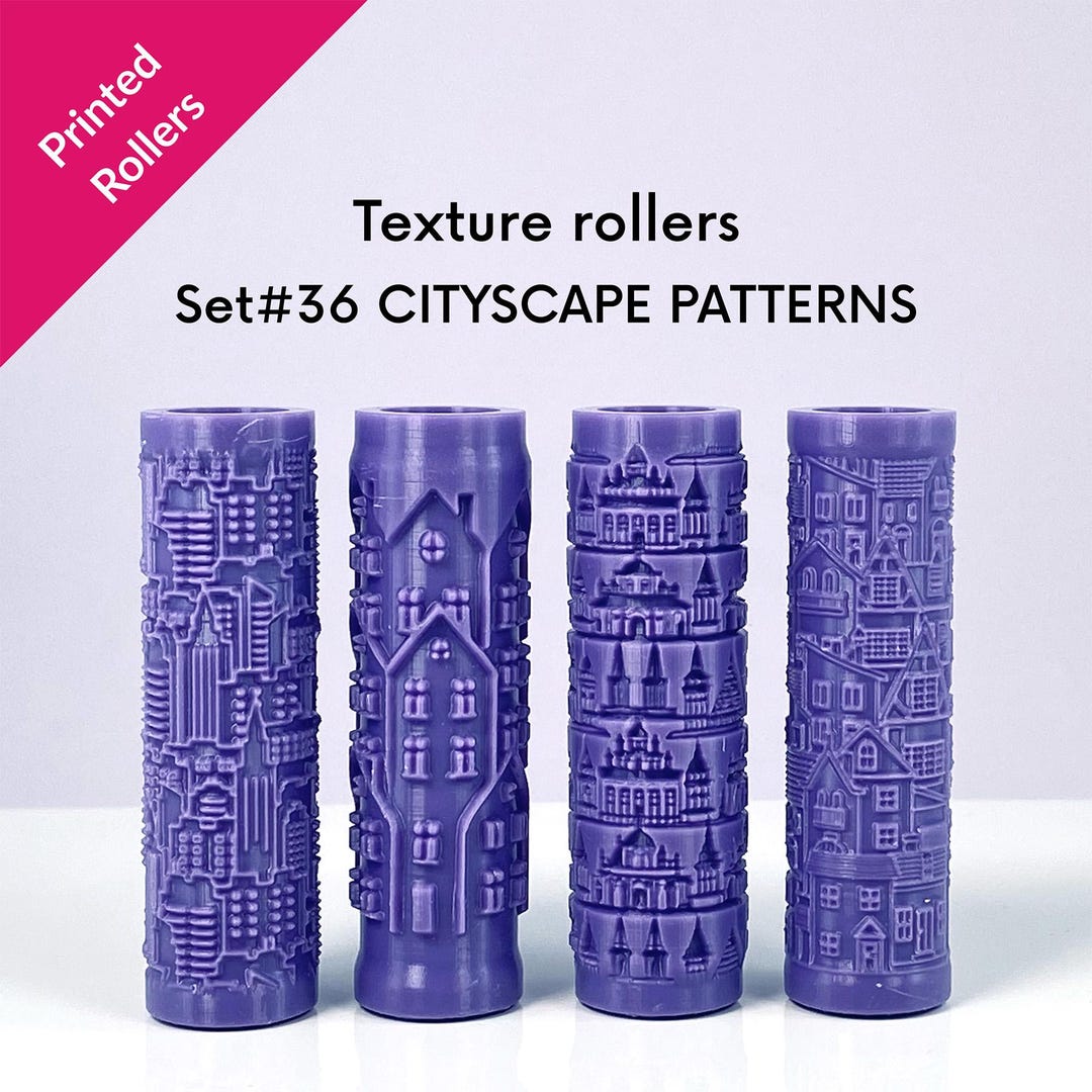 Texture Mini Rollers, Cityscapes Textures, Physical Rollers, Set#36 - Etsy