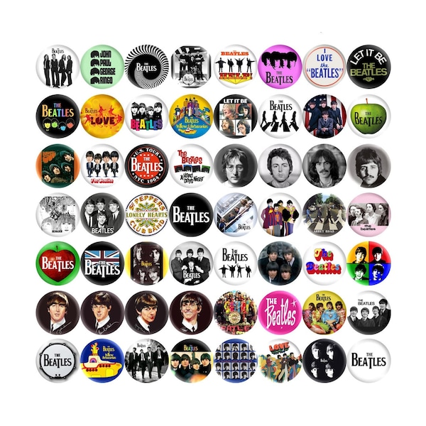 Beatles Buttons Set - Etsy