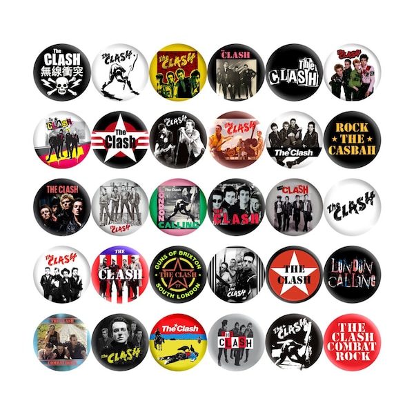 80s Punk Band Pins - Etsy