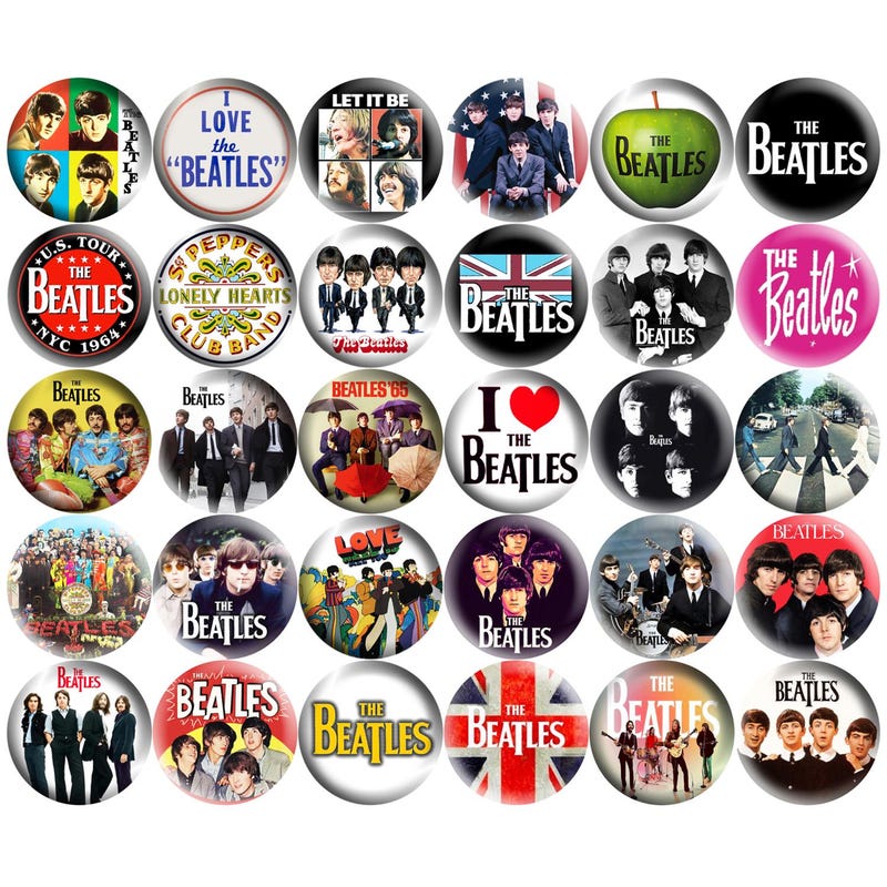 Beatles Buttons Pins - Etsy