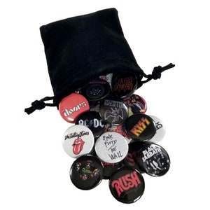 70's 80's Classic Rock Band 70's 80's Hard Rock Music Pinback Buttons ...