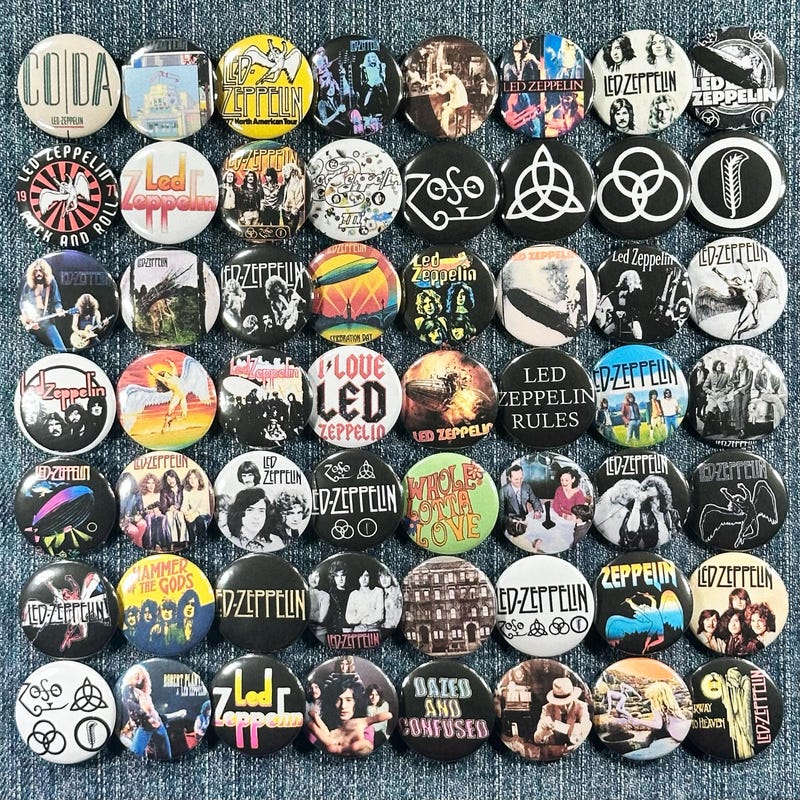 Led Zeppelin Pin - Etsy