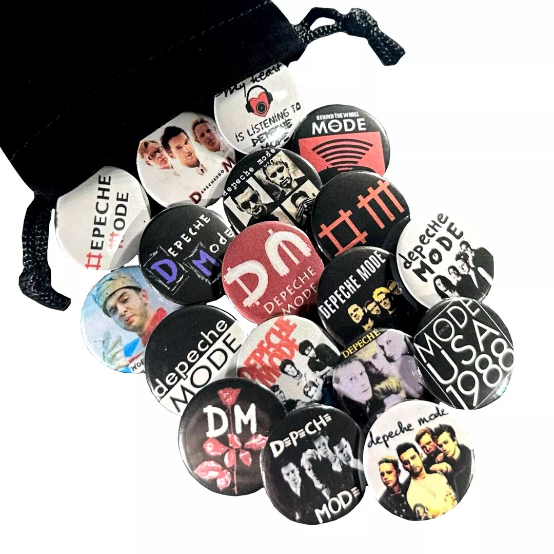 DEPECHE MODE Pinback Buttons 80's New Wave Post Punk Synth Pop Rock ...