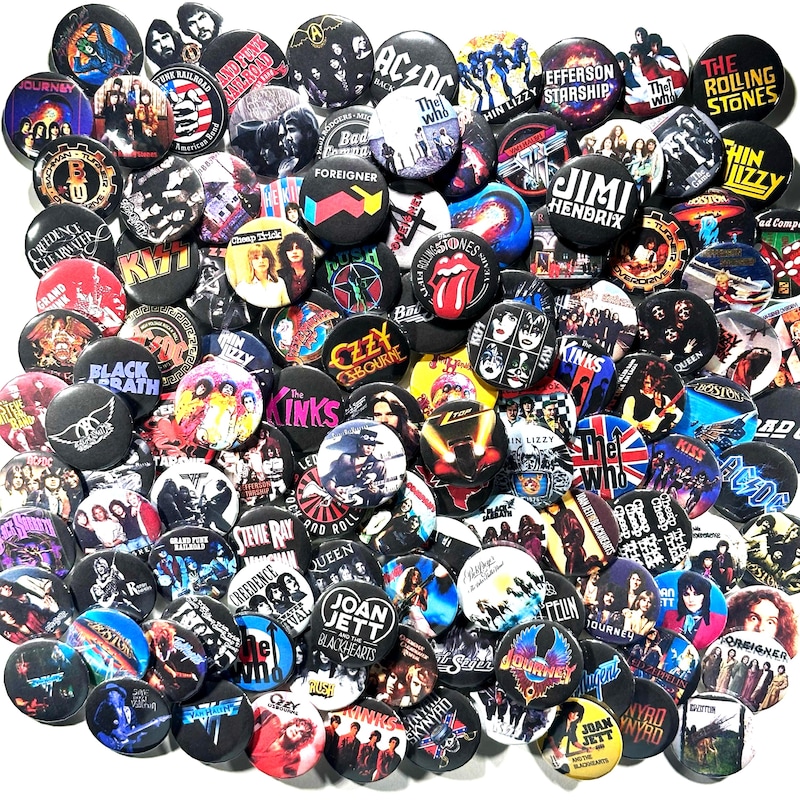 1980s Band Buttons Lot - Etsy