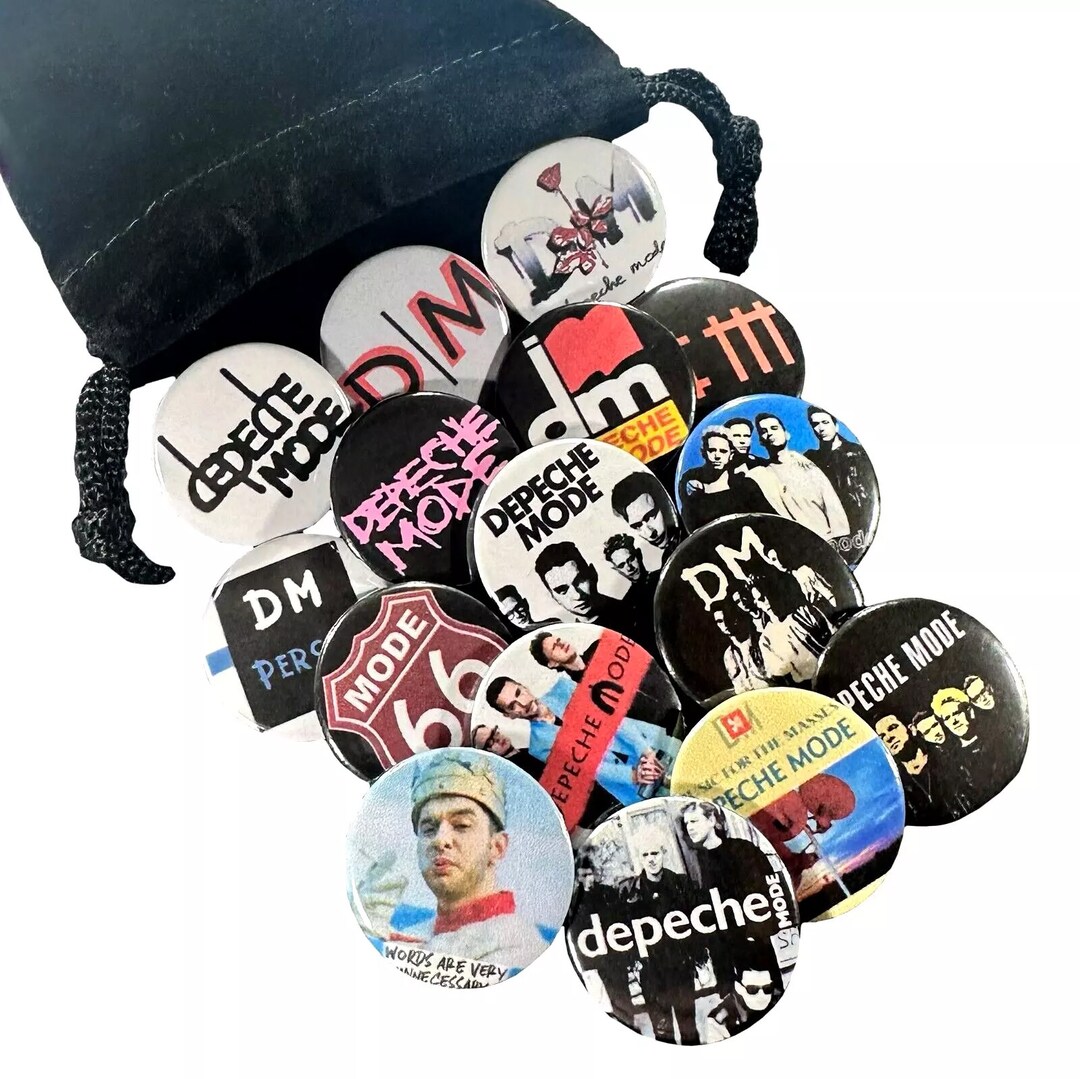 DEPECHE MODE Pinback Buttons 80's New Wave Post Punk Synth Pop Rock ...