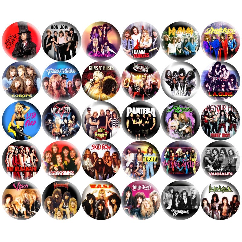 Heavy Metal Music Pins - Etsy