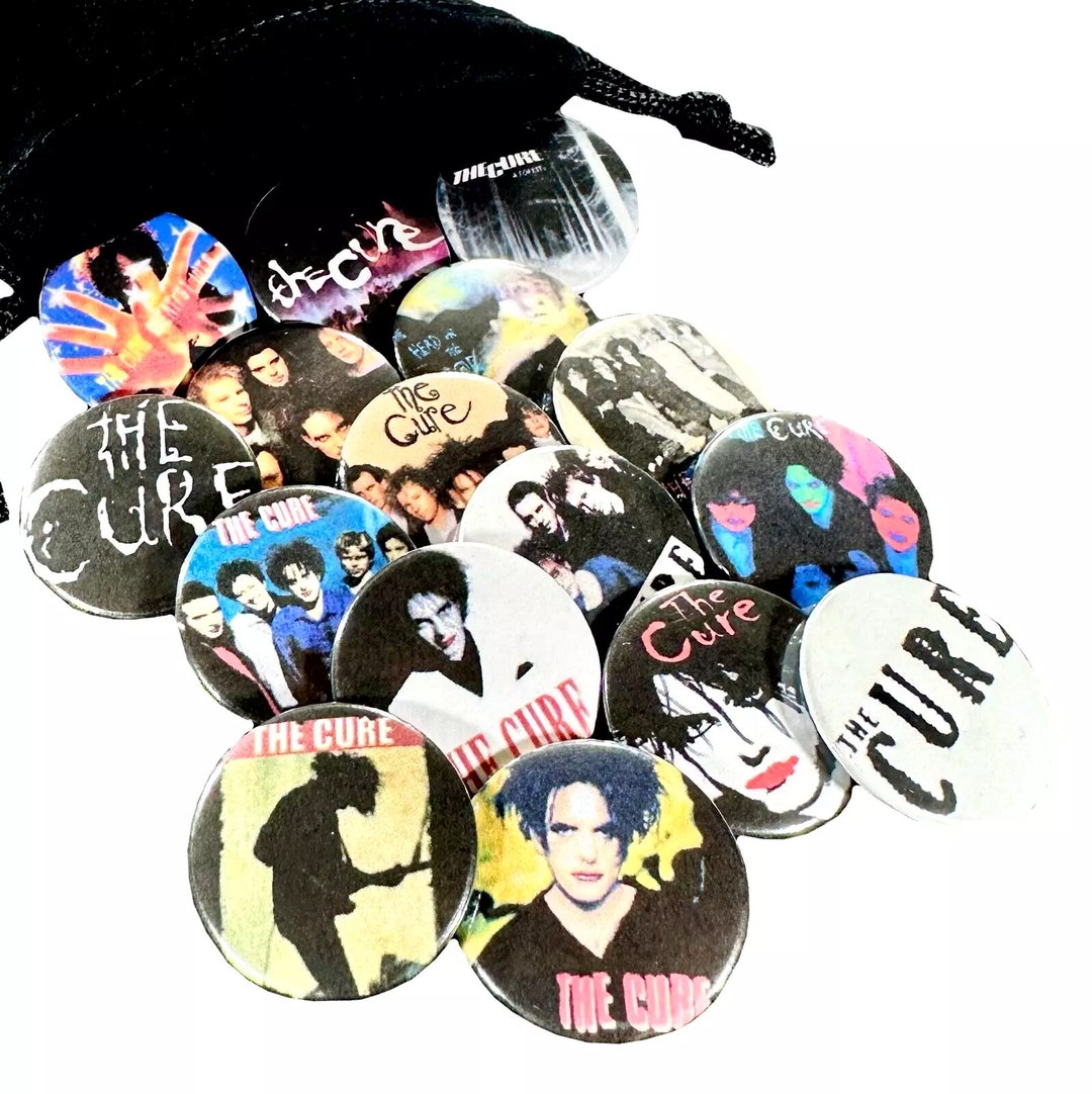 THE CURE / Robert Smith Pinback Buttons 80's New Wave Post Punk Goth ...