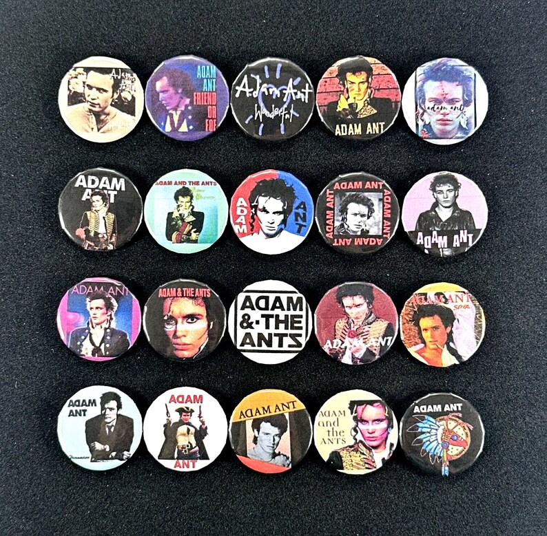 ADAM ANT 80's New Wave Music Pinback Button 1 Size - Etsy