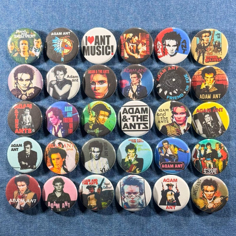 Adam Ant Pins Buttons - Etsy