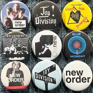 NEW ORDER / Joy Division 80's Music Pinback Buttons Lot of 30 Pins New ...