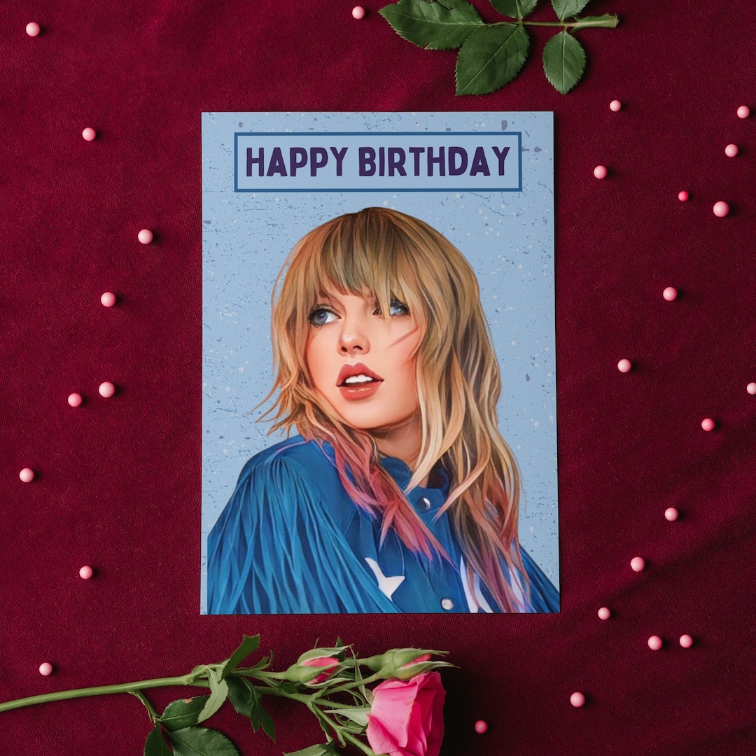 Handmade Birthday Greetings Card, Taylor Swift, Eras Tour, Swiftie ...