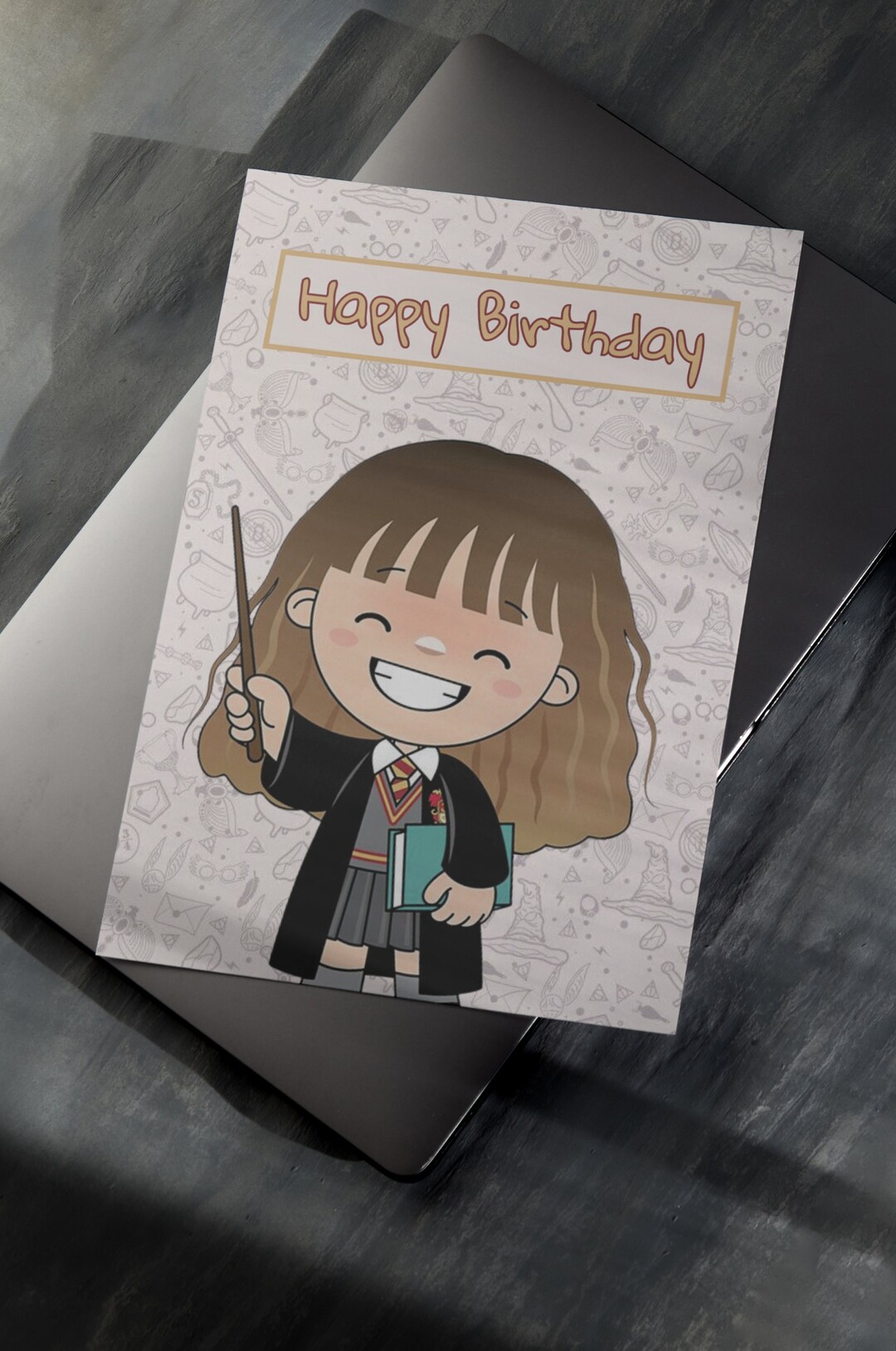 Handmade Birthday Card, Hermione, Hogwarts, Magic, Witch, Wizard ...