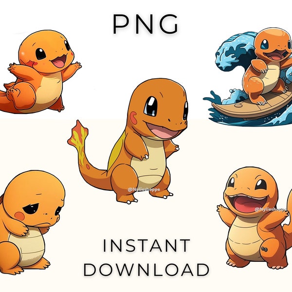 Charmander Svg - Etsy