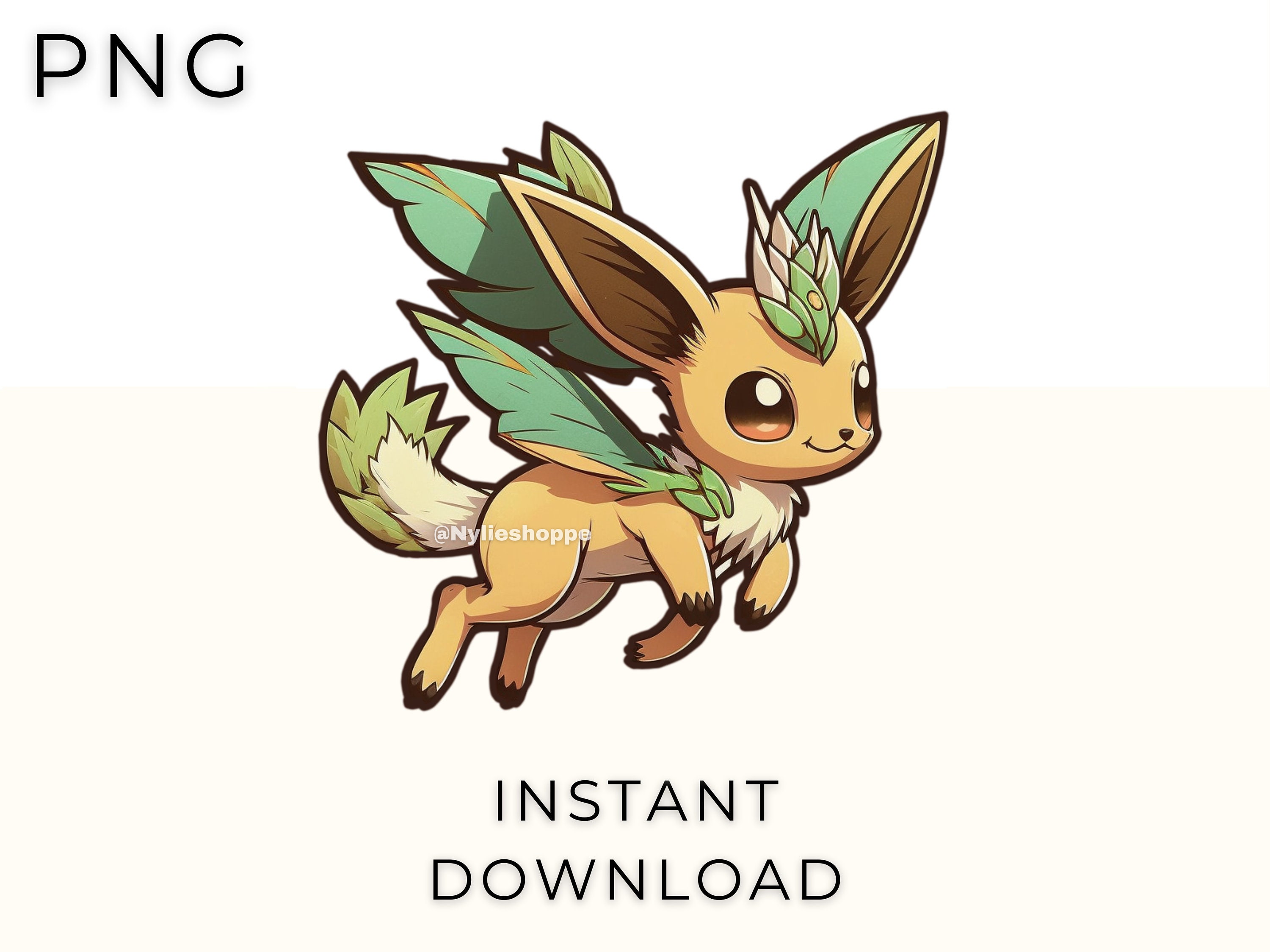 PNG File Cute Leafeon Pokemon PNG Popular Anime Character Cute Leafeon ...