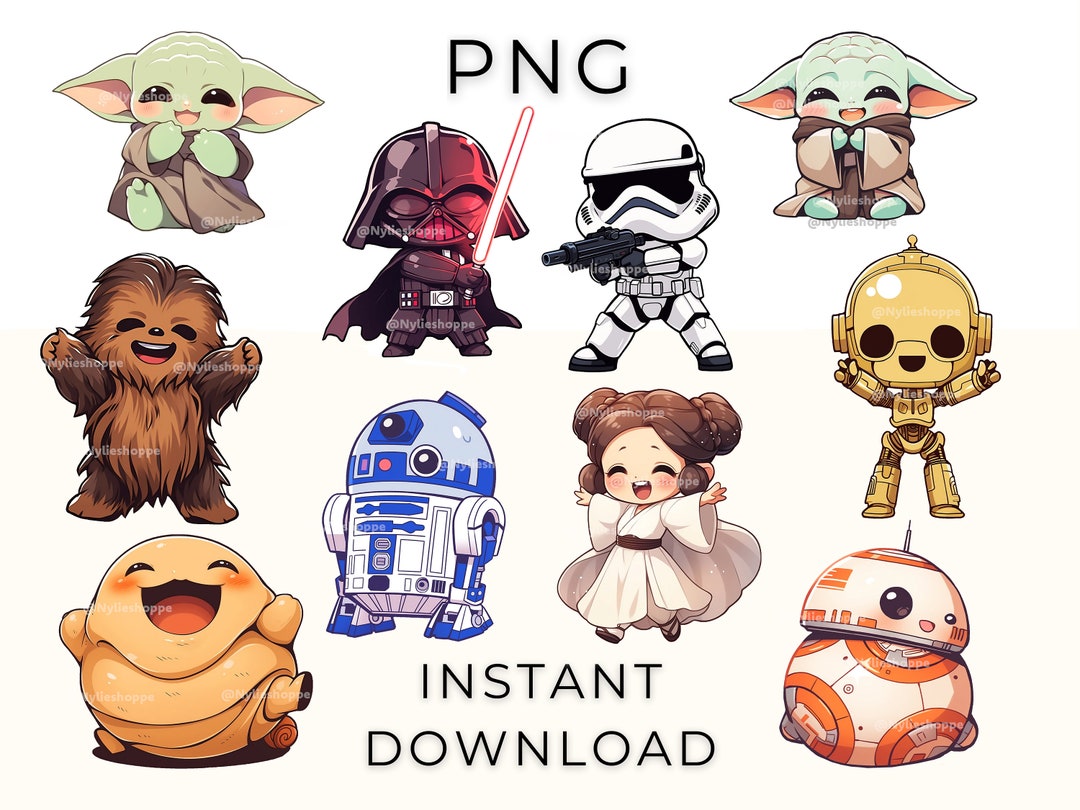 Lovely Star Wars Bundle Chibi Style, Star Wars Imprimible, Archivos ...