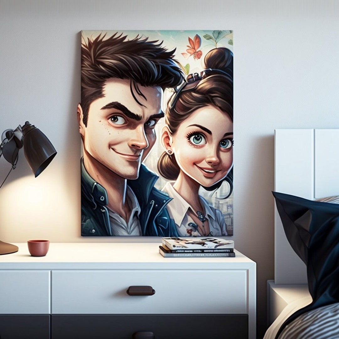Personalized Caricatures From Photos, Caricature Poster, Personalized ...