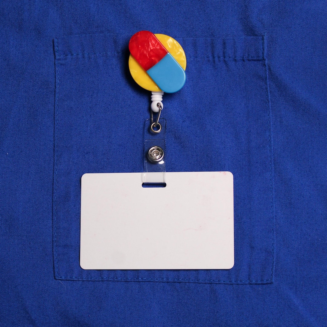 Pill Capsule Badge Reel - Etsy