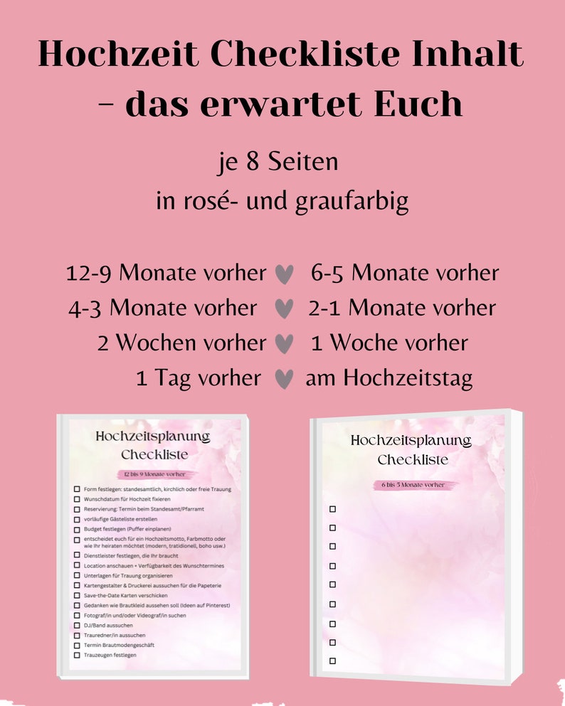Wedding Checklist . PDF . Printable . Wedding Planning . Getting ...