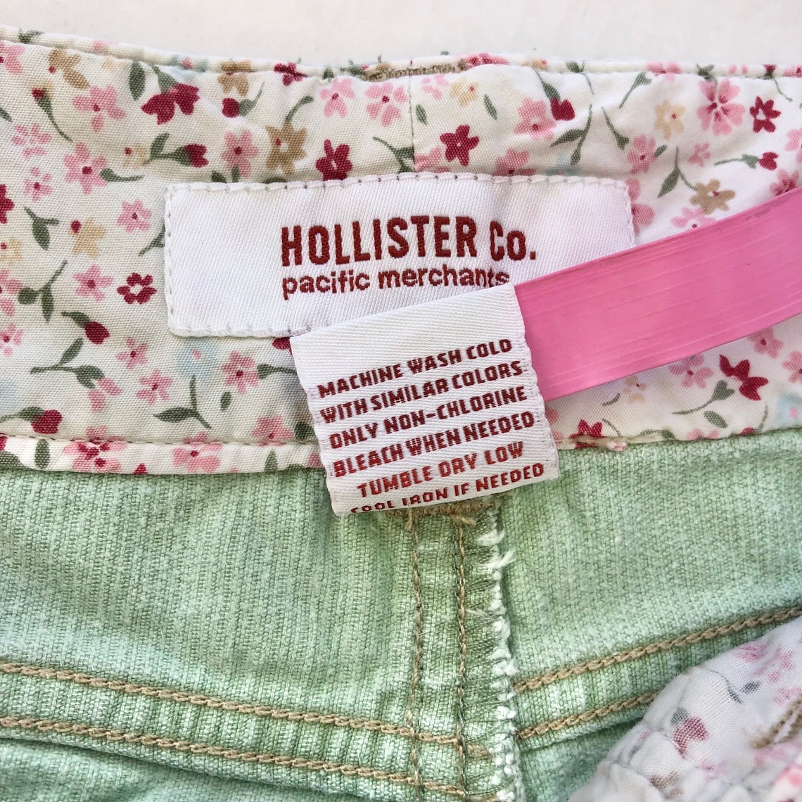 Vintage Hollister Co. Pacific Merchants Corduroy Ultra Low Rise Short ...