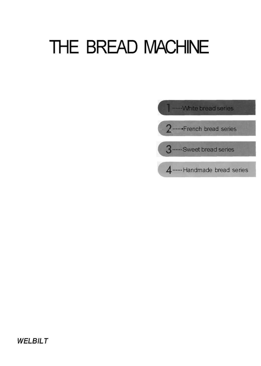 100-3 Bread Machine Recipe Guide & Operator Instruction Maint Manual ...