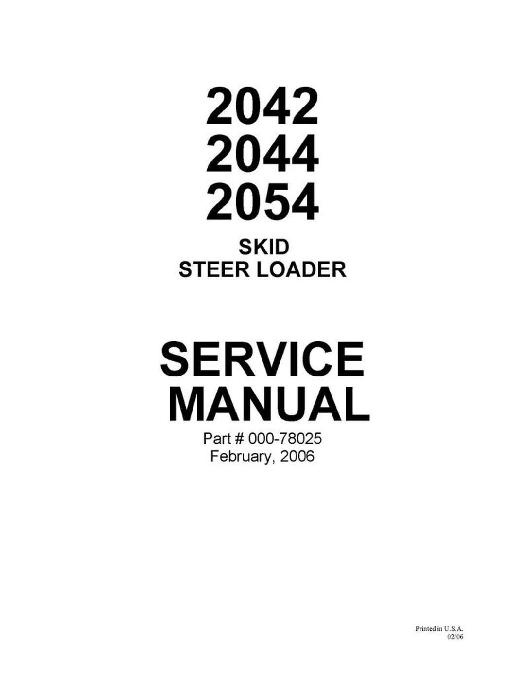 DOWNLOAD NOW - 2042 2044 2054 Technical Workshop Manual 2042 2044 2054 ...