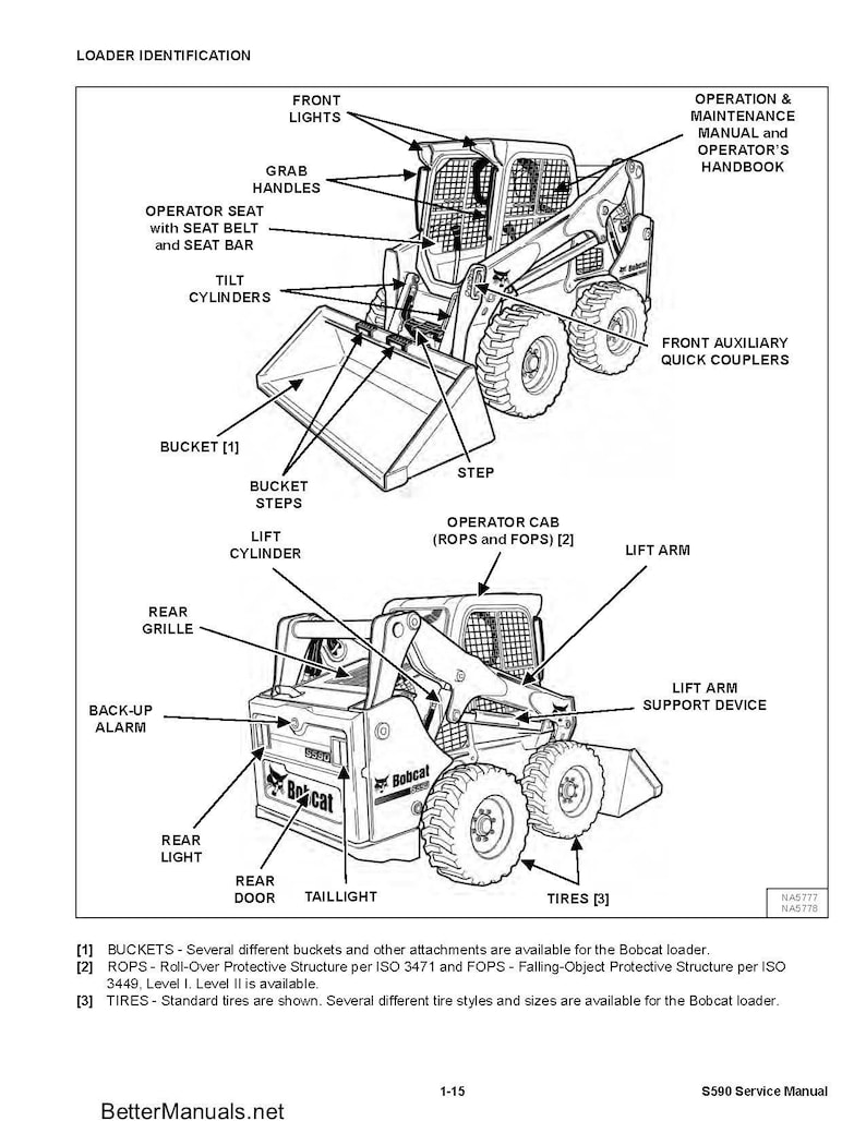 S590 Skid-steer Loader Service Repair Manual S N Anmn11001 Above ...