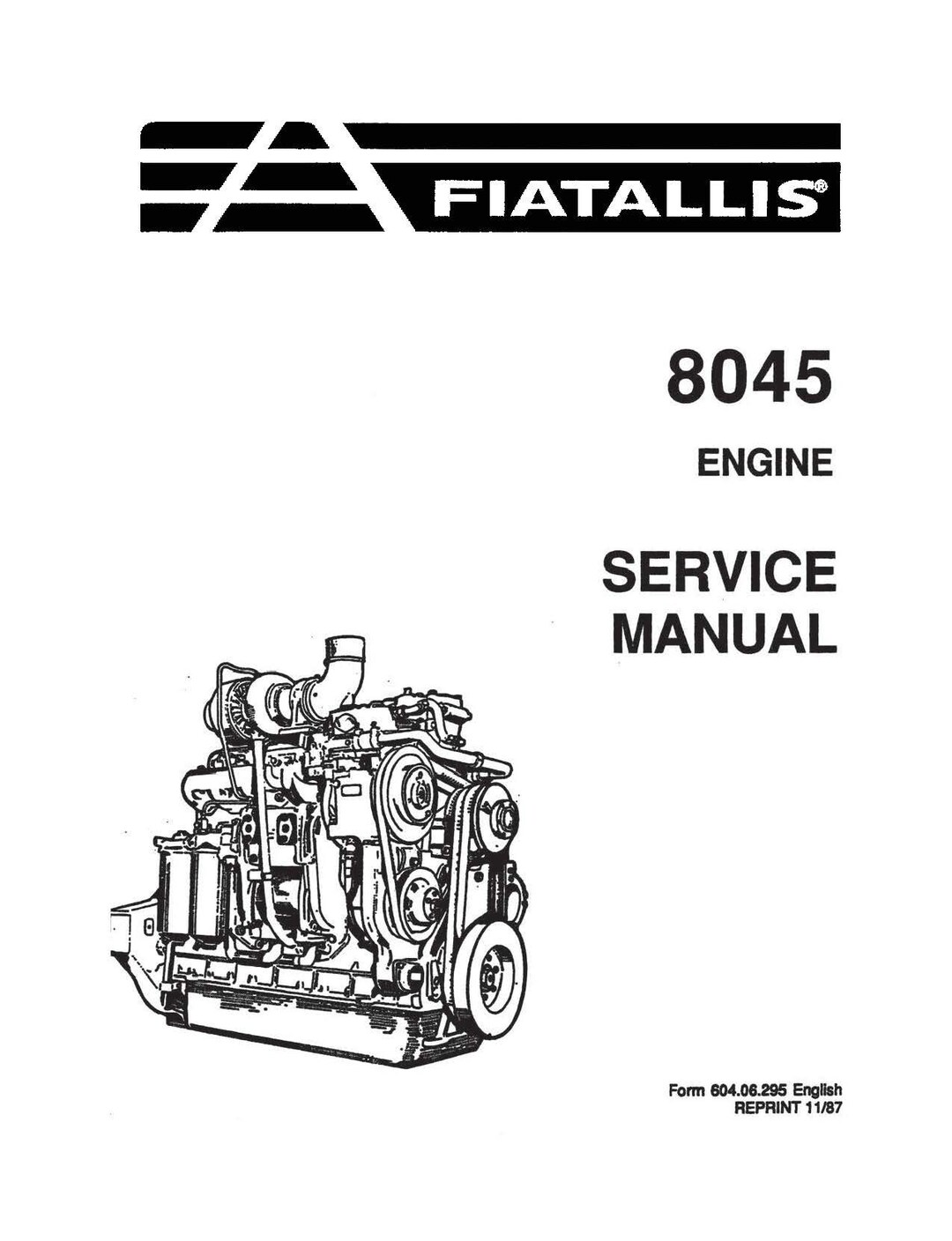8045 Diesel Engine Service Repair Manual Fits Fiat Allis 8045 - Etsy