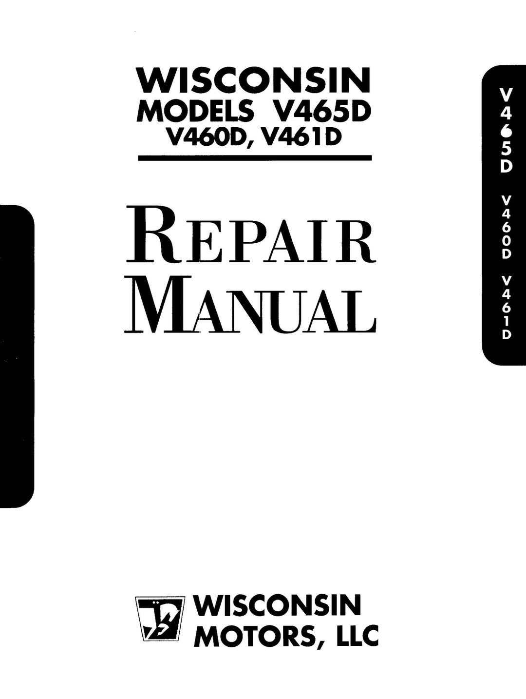 465 460 461 2002 Engine Service Repair Manual Wisconsin V465D V460D ...