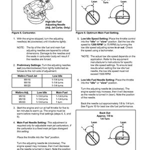 16 18 20 HP Engine Vertical Crankshaft Owner's Maint Manual Fits Magnum ...