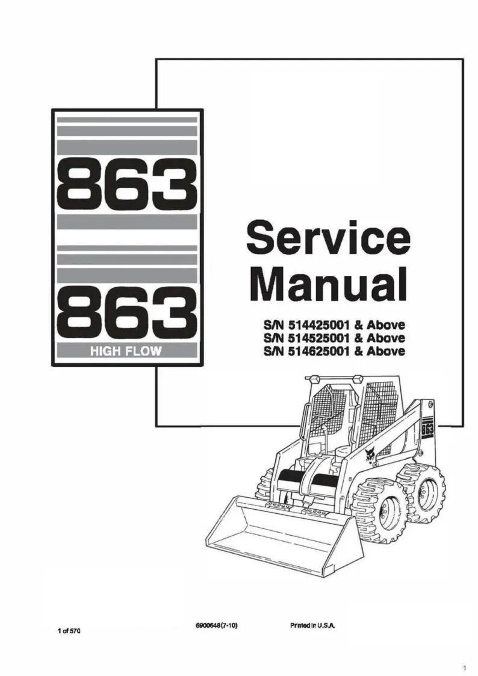 DOWNLOAD NOW - 863 Series Skid Steer BICS High Flow Service Repair ...