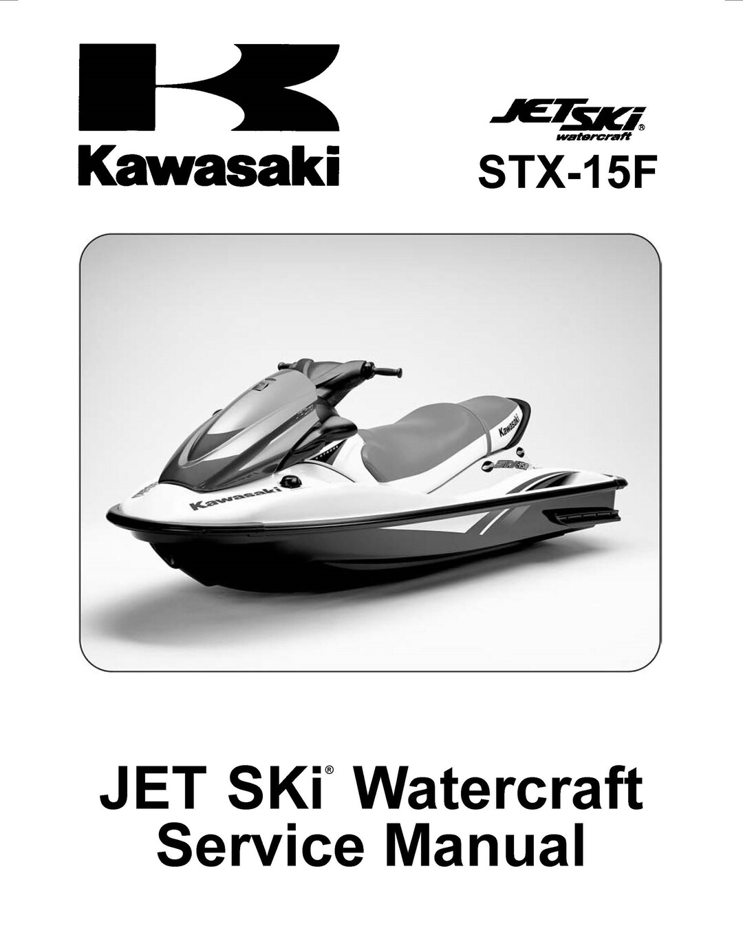 15 Factory Service Manual Kawasaki Jet Ski Watercraft STX-15F - Etsy