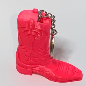 Cowboy Boot - 3D Printed - Keychain / Ornament-hanger - Etsy