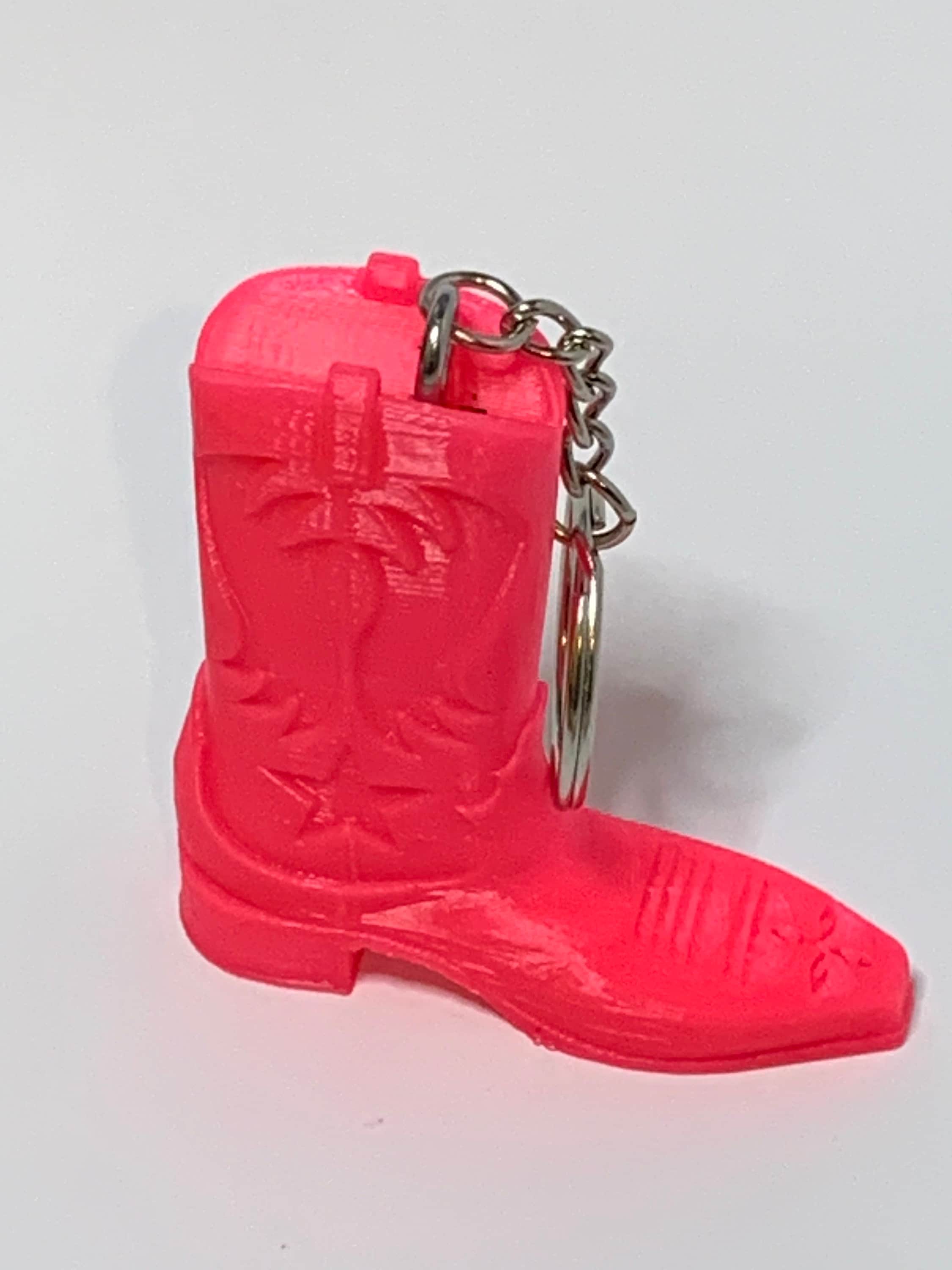 Cowboy Boot - 3D Printed - Keychain / Ornament-hanger - Etsy