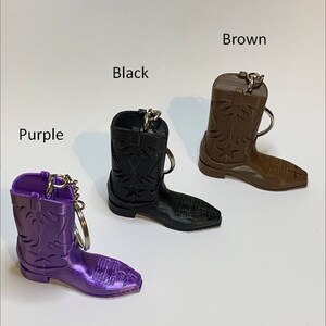 Cowboy Boot - 3D Printed - Keychain / Ornament-hanger - Etsy