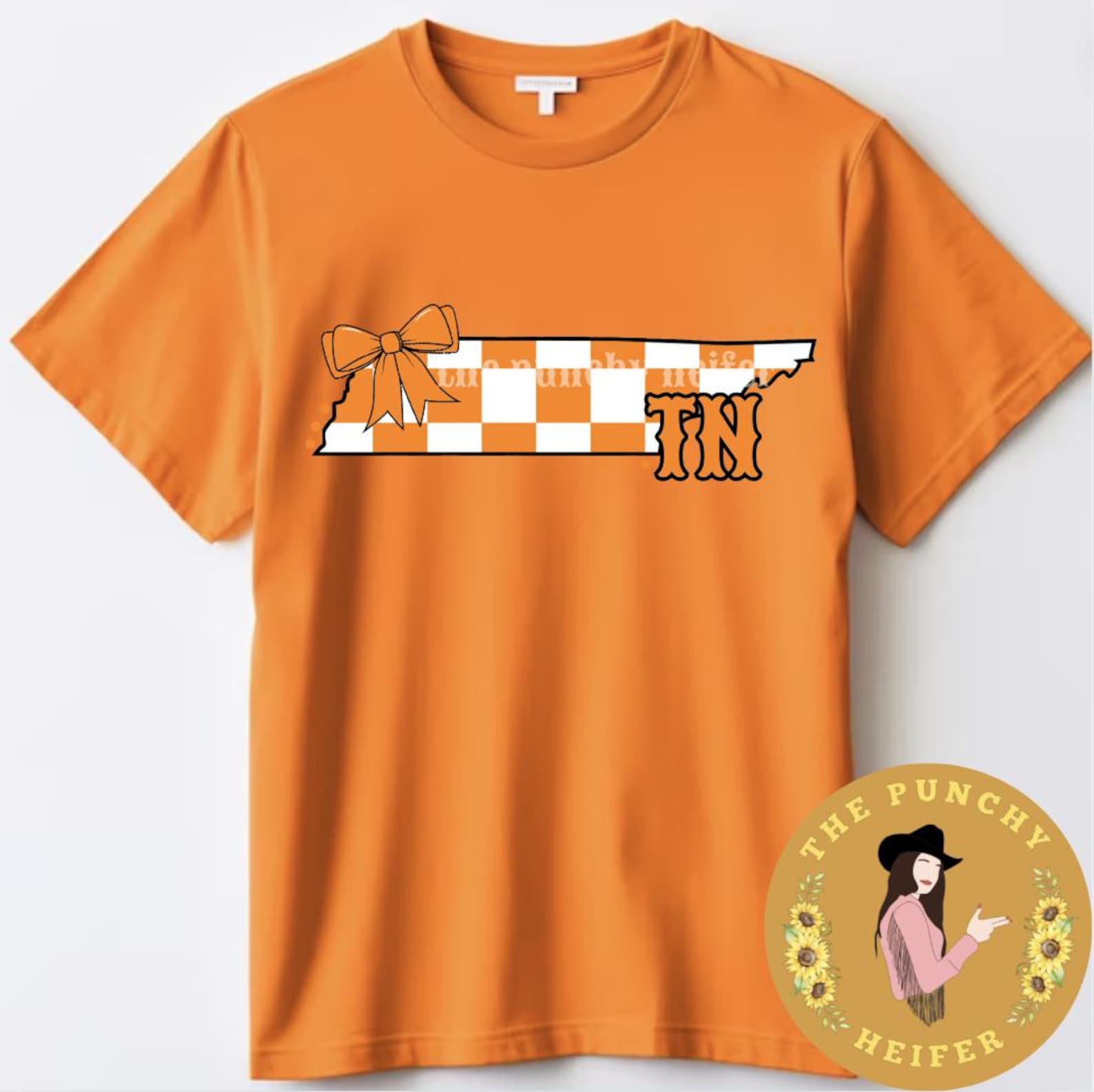 Orange Checkered Tennessee Vols PNG, Football Game Day (digital ...