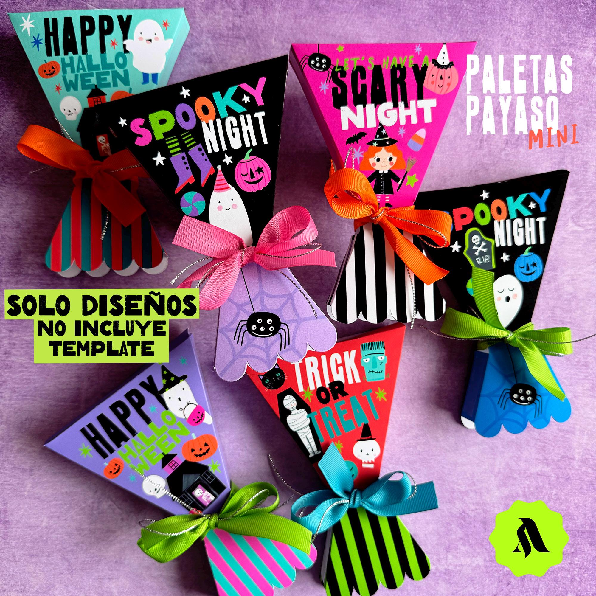 Diseños paleta payaso mini HALLOWEEN - Etsy México